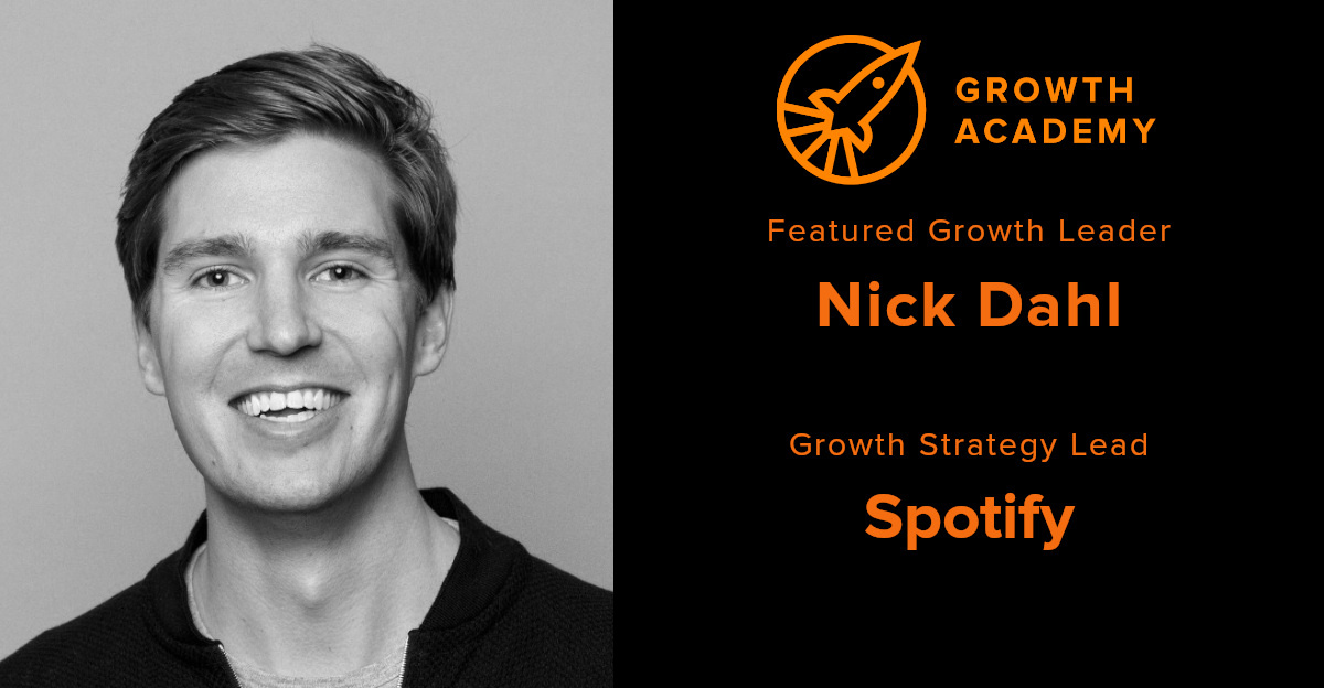 Nick Dahl confirmed as speaker at Growth Academy Fall 2020